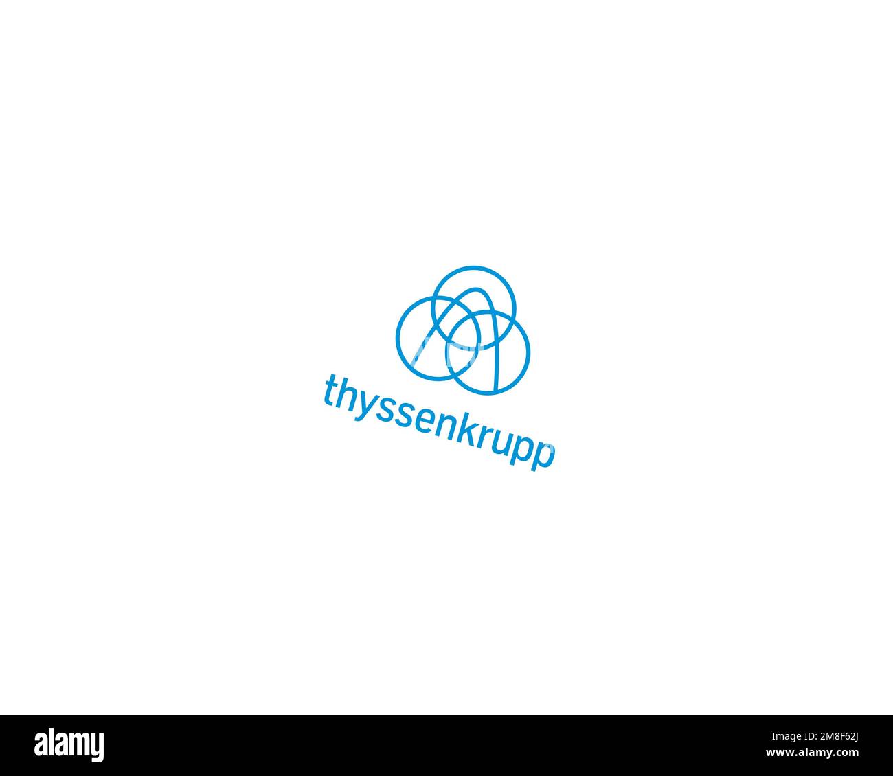 ThyssenKrupp, rotated logo, white background B Stock Photo - Alamy