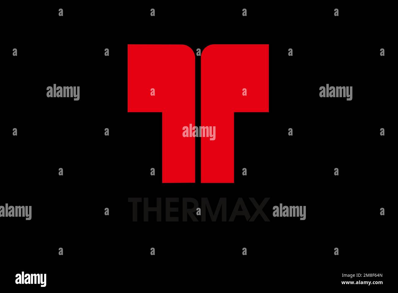 Thermax, Logo, Black background Stock Photo - Alamy