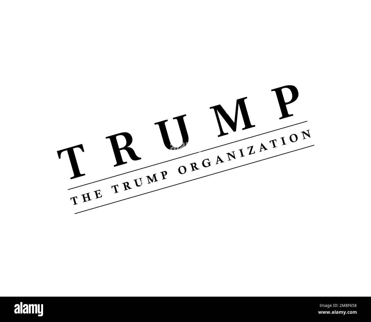The Trump Organization, rotated logo, white background Stock Photo - Alamy