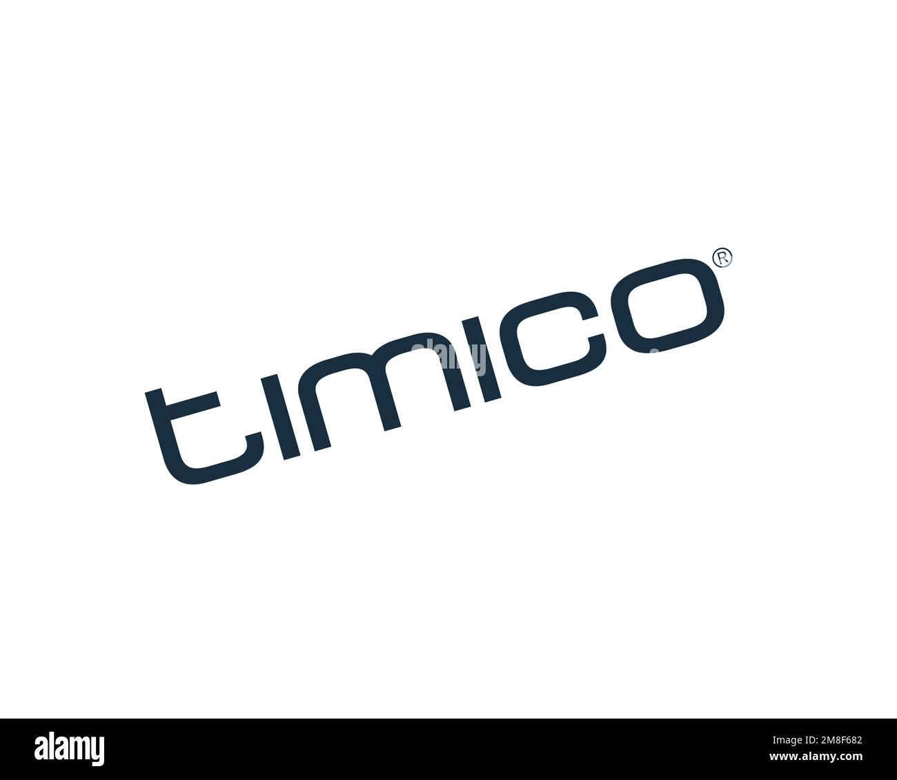Timico, rotated logo, white background Stock Photo - Alamy