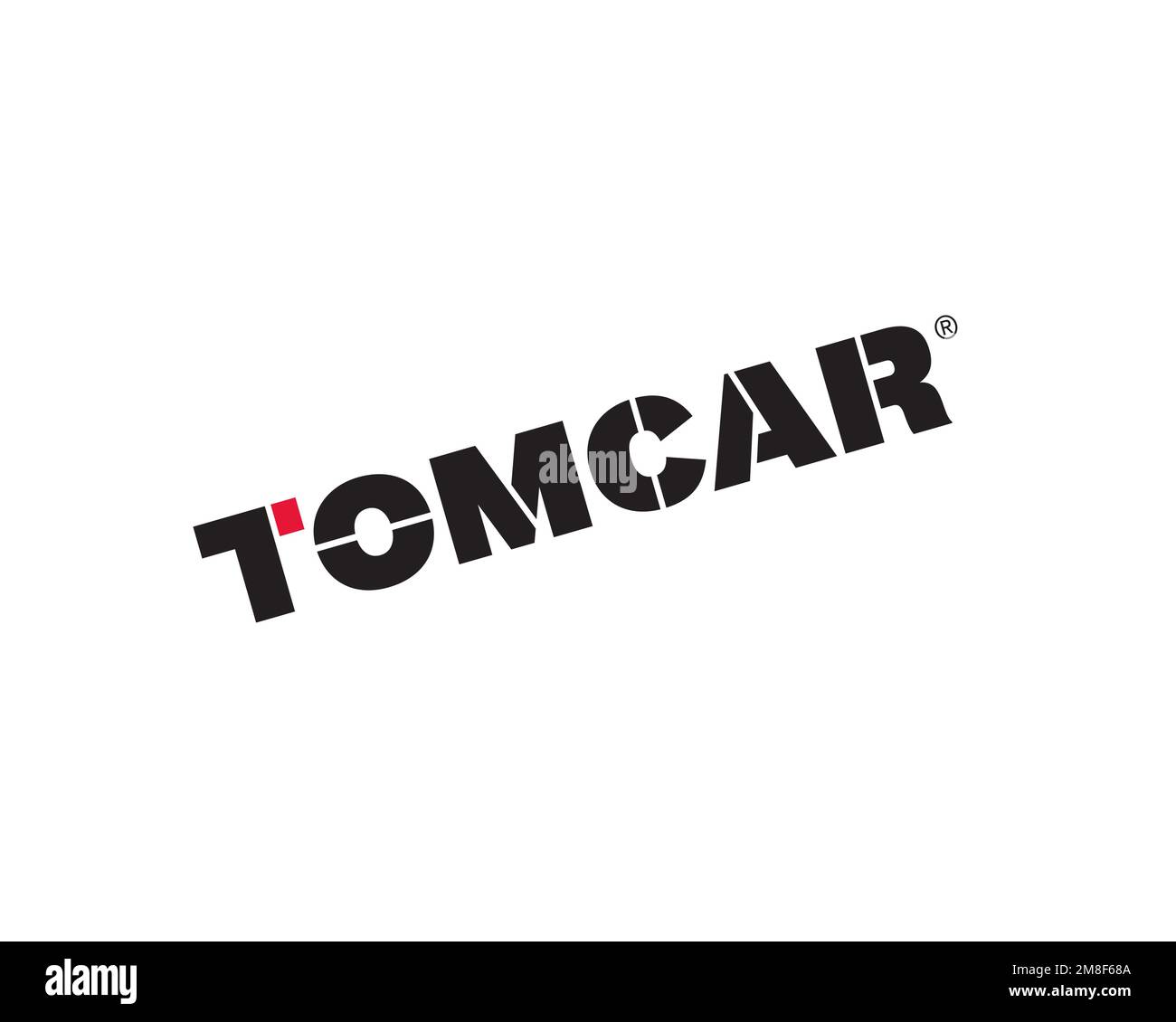 Tomcar, rotated logo, white background Stock Photo - Alamy