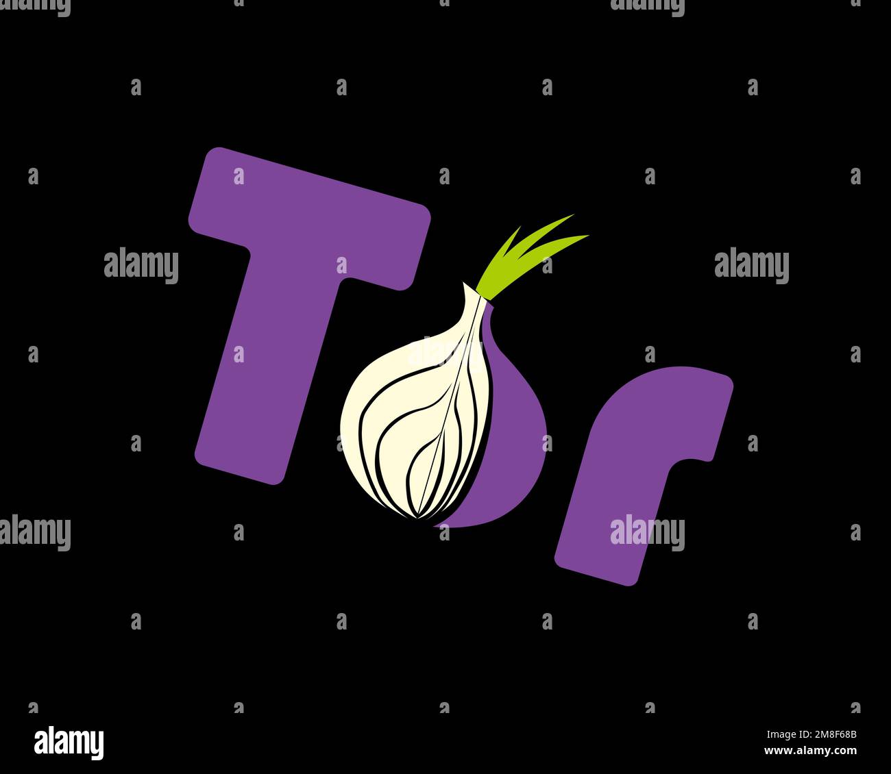 Tor anonymity network, rotated logo, black background B Stock Photo - Alamy
