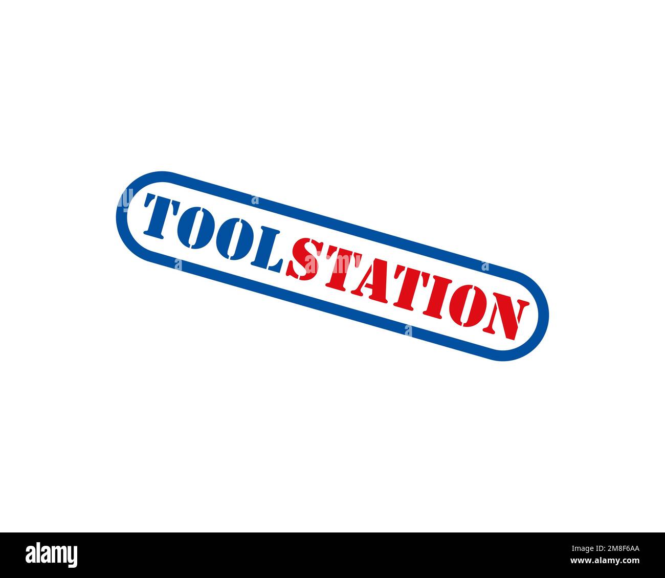Toolstation, rotated logo, white background B Stock Photo - Alamy