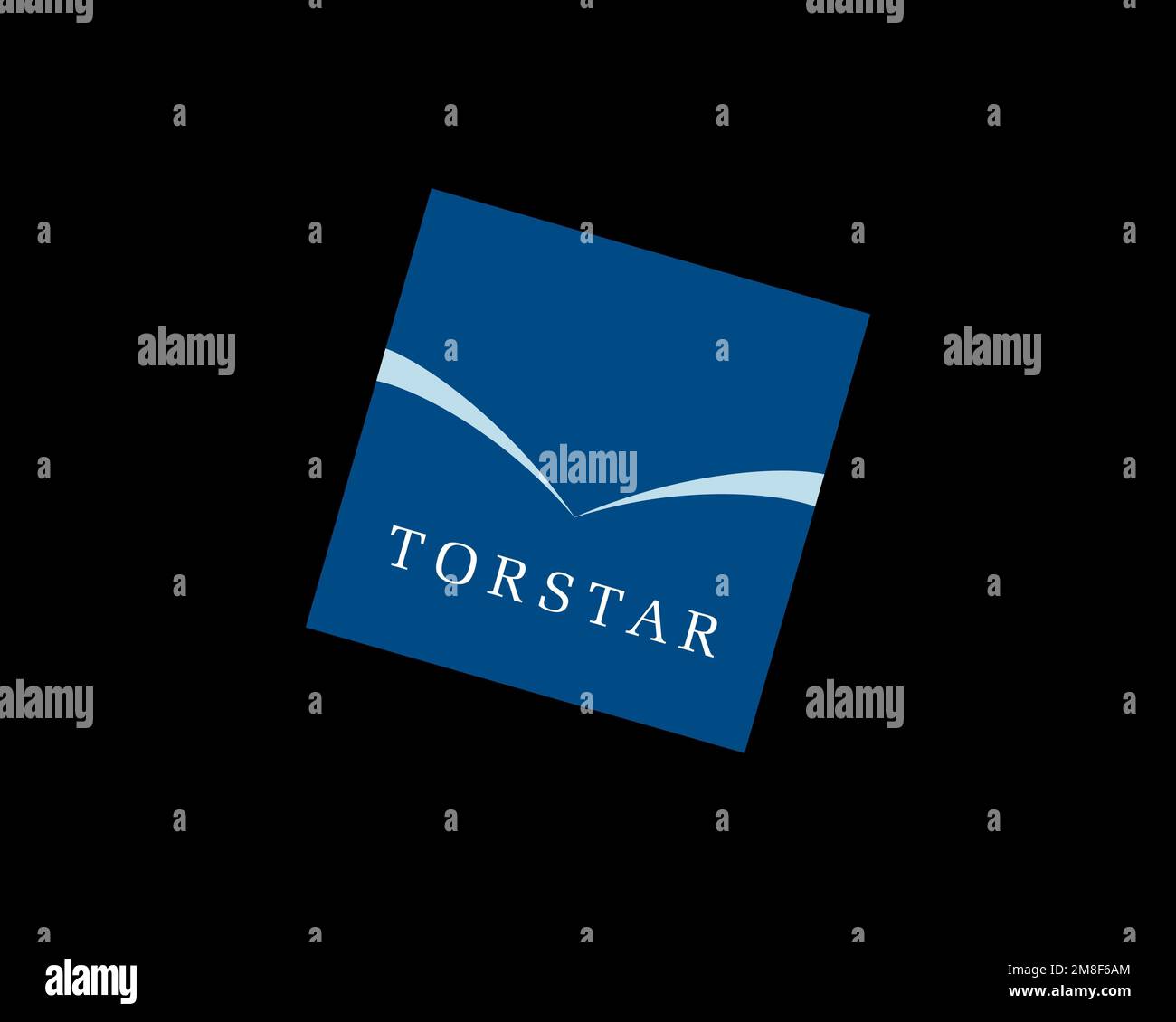Torstar, rotated logo, black background B Stock Photo - Alamy