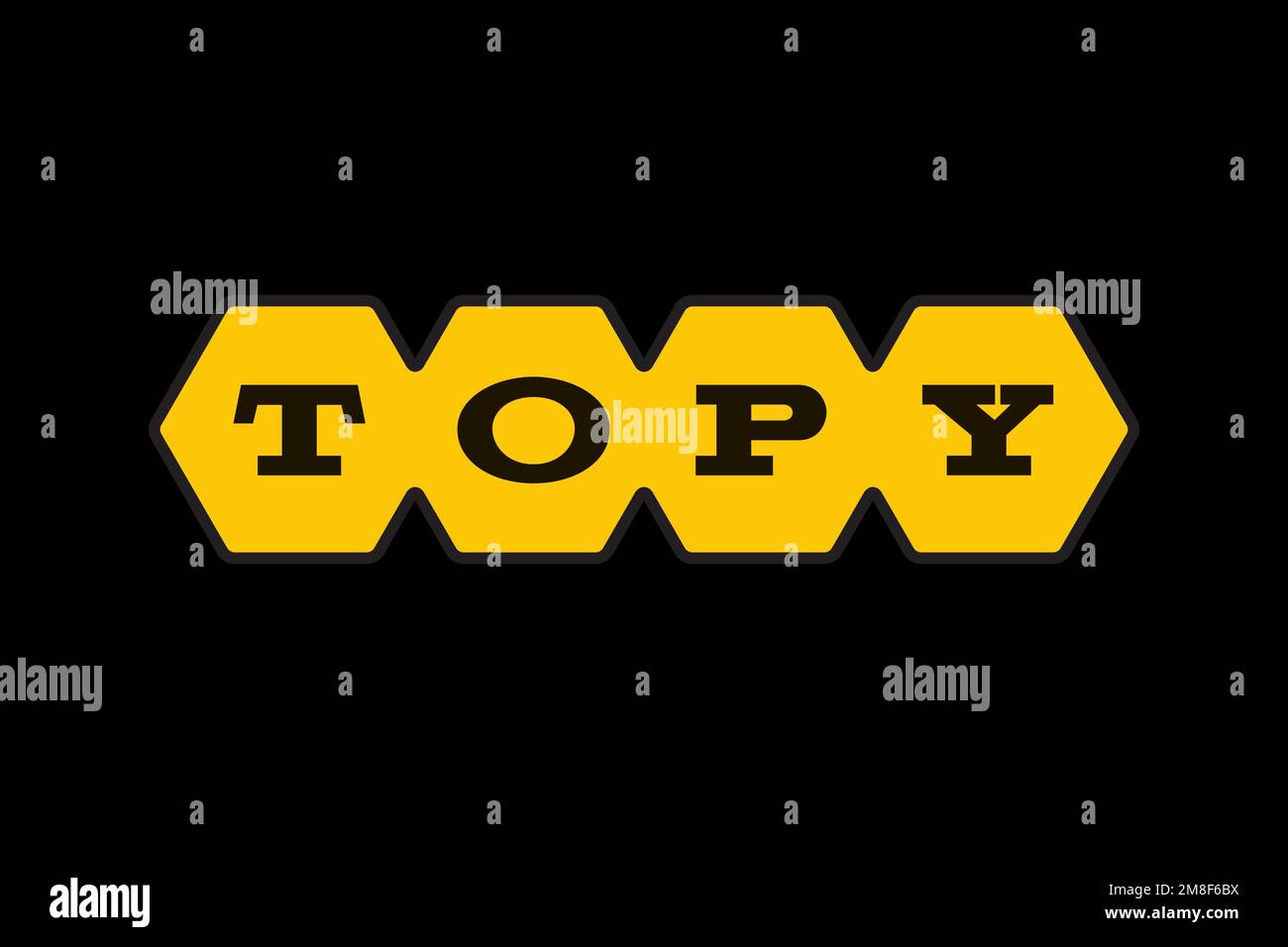 Topy Industries, Logo, Black background Stock Photo - Alamy