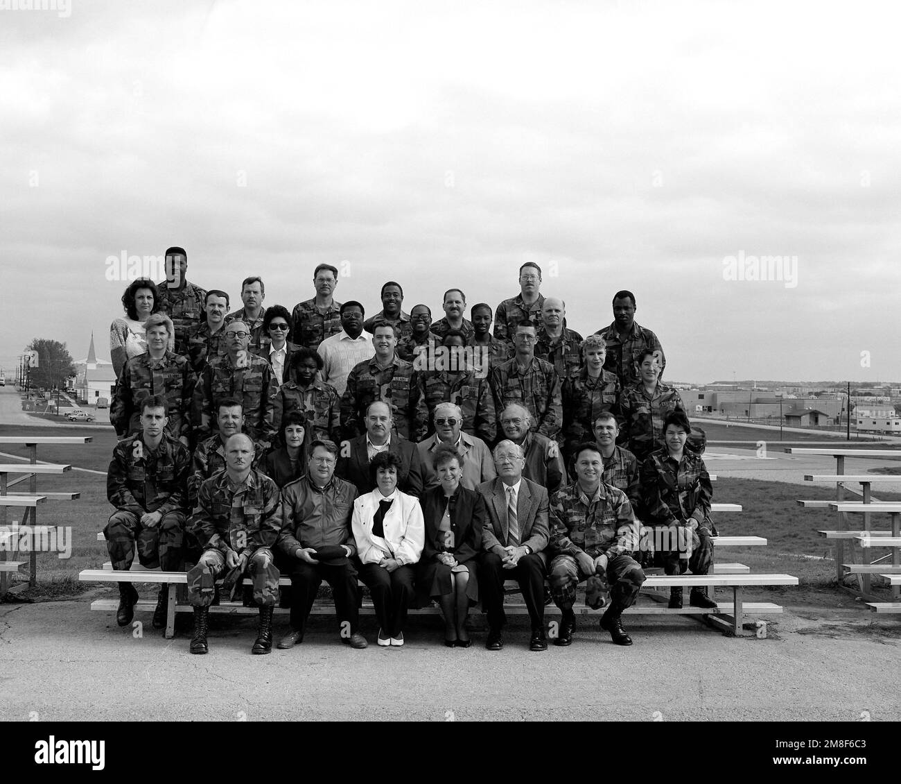 A group portrait of members of the Directorate of Logistics, Plans and ...