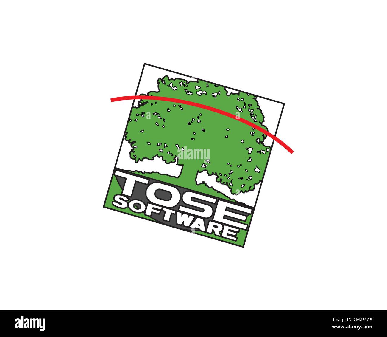 Tose company, rotated logo, white background B Stock Photo - Alamy