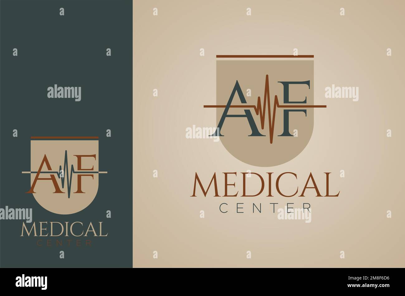medical logo based on the initial letter AF Stock Vector Image & Art ...