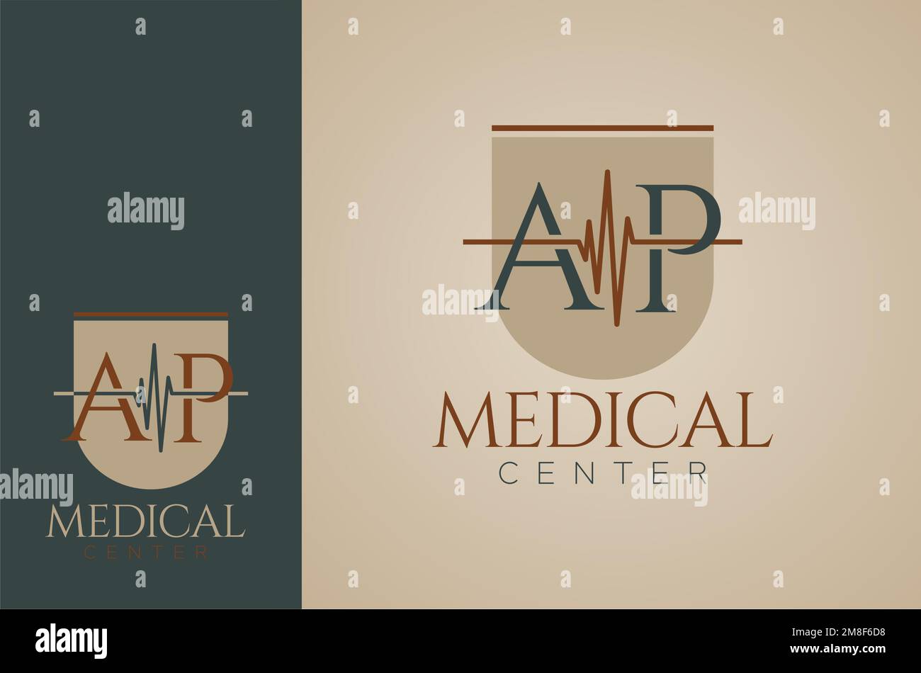 medical logo based on the initial letter AP Stock Vector Image & Art ...
