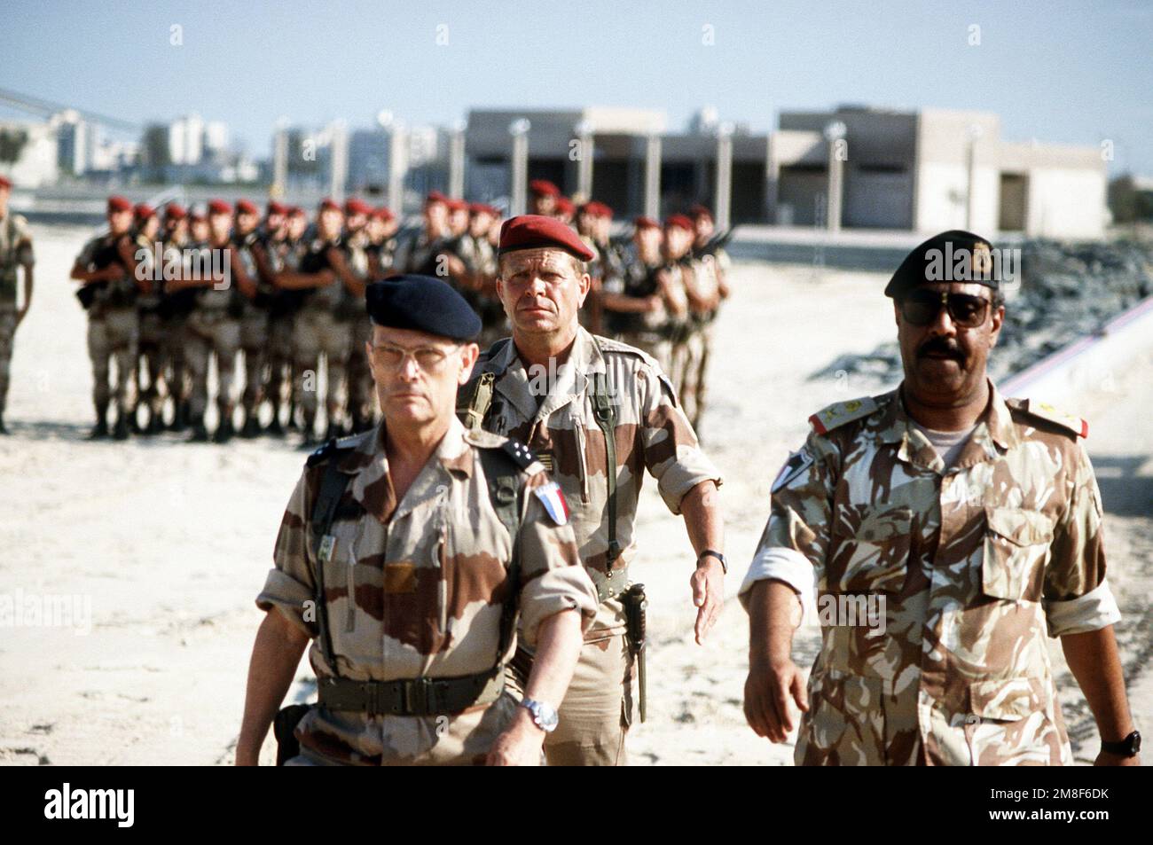 GEN. Michael Roquijedffre of France and GEN. Jaber Khalid Al Sabon of ...