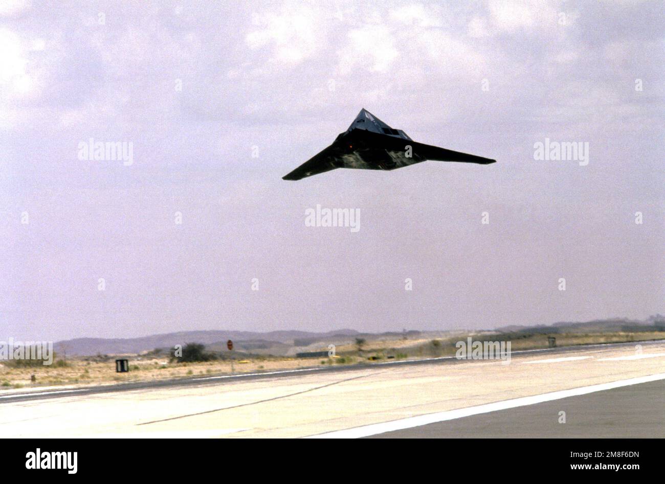 An F-117A stealth fighter aircraft of the 37th Tactical Fighter Wing ...