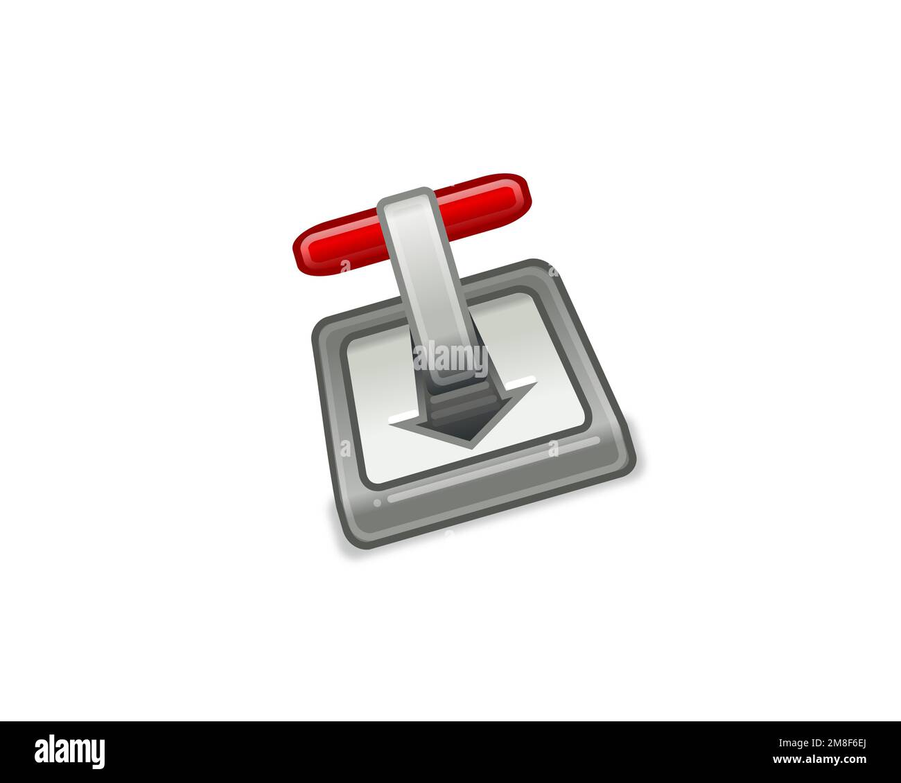 Transmission BitTorrent client, rotated logo, white background Stock ...