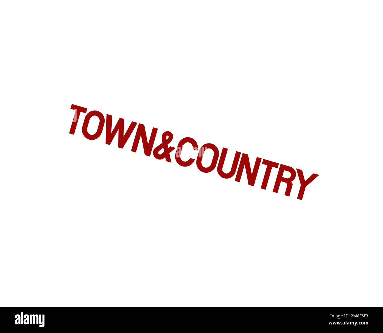 Town & Country magazine, rotated logo, white background B Stock Photo ...