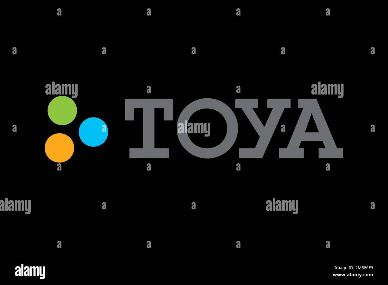 Toya company, Logo, Black background Stock Photo - Alamy