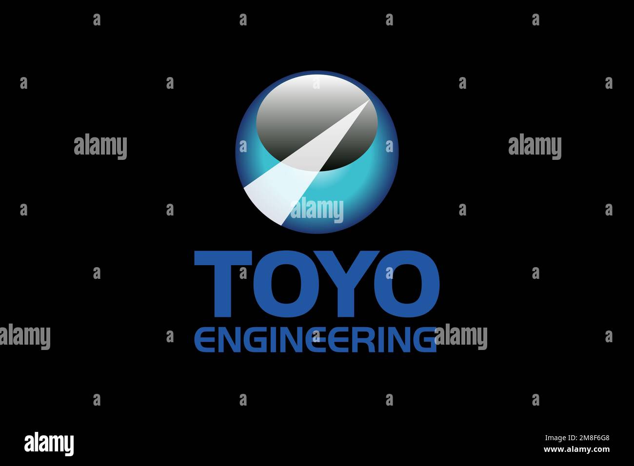 Toyo Engineering Corporation, Logo, Black Background Stock Photo - Alamy