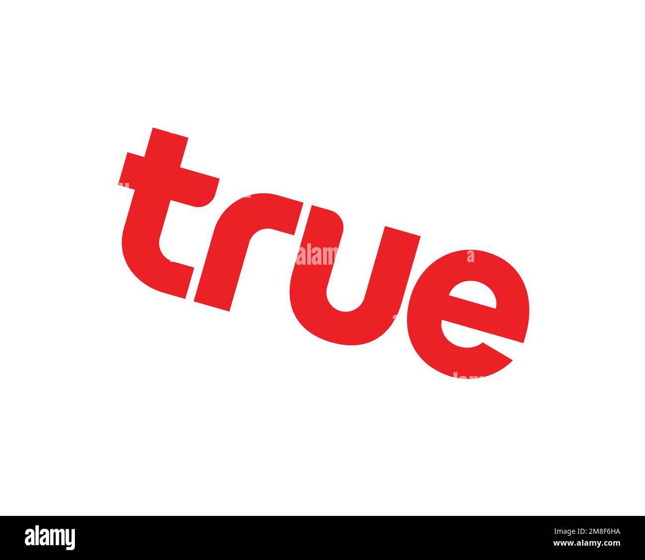 True Corporation, Rotated Logo, White Background B Stock Photo - Alamy