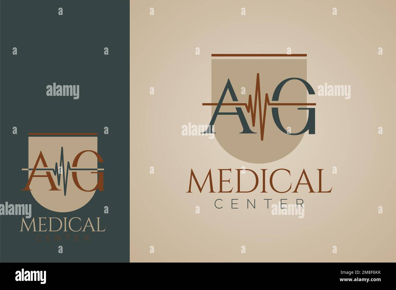 medical logo based on the initial letter AG Stock Vector Image & Art ...