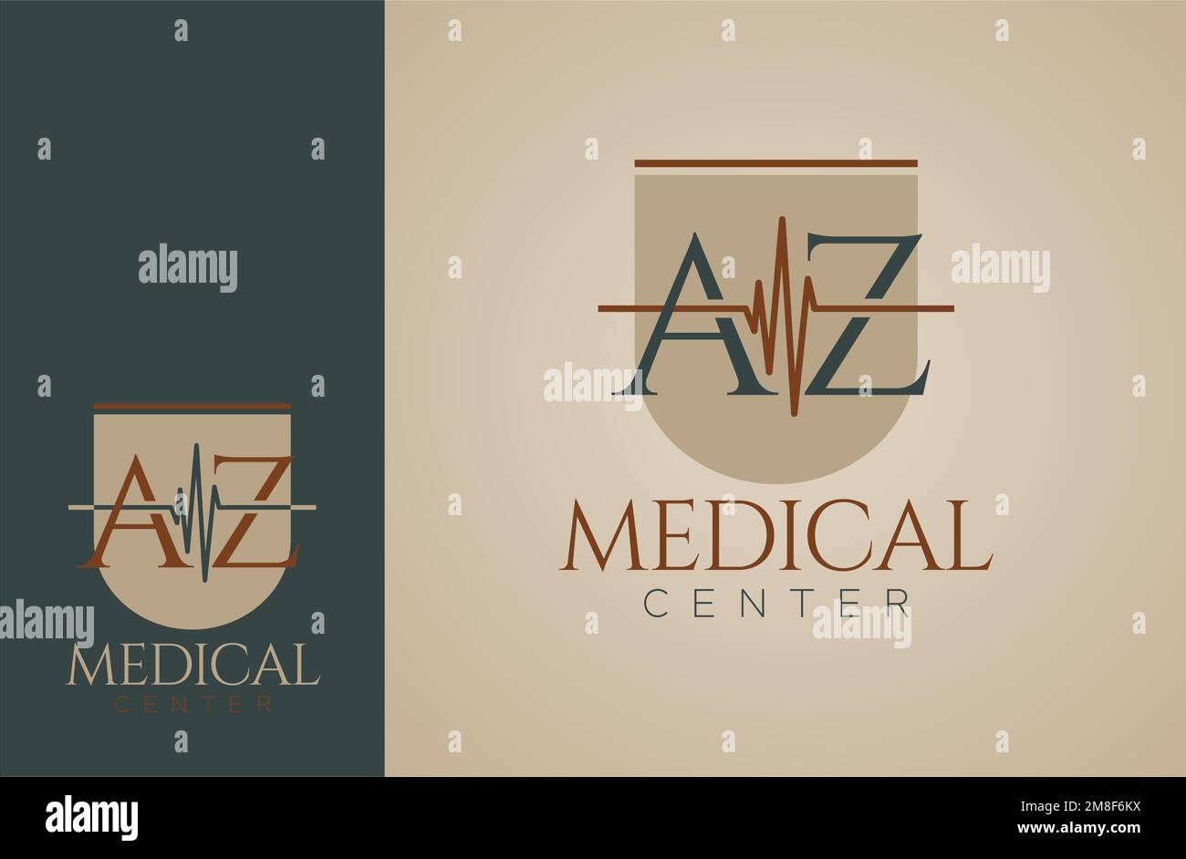 medical logo based on the initial letter AZ Stock Vector Image & Art ...
