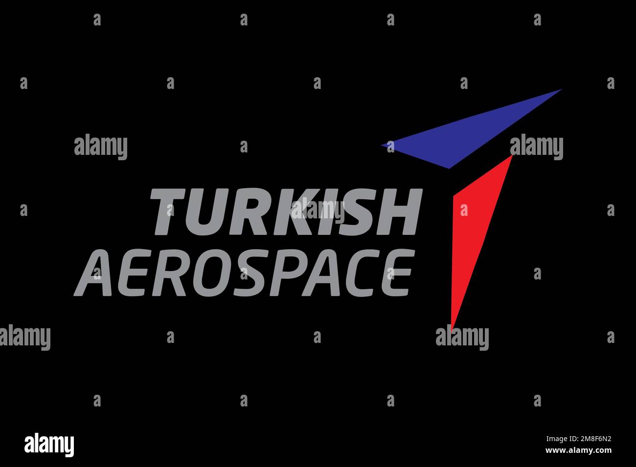 Turkish Aerospace Industries, Logo, Black background Stock Photo - Alamy