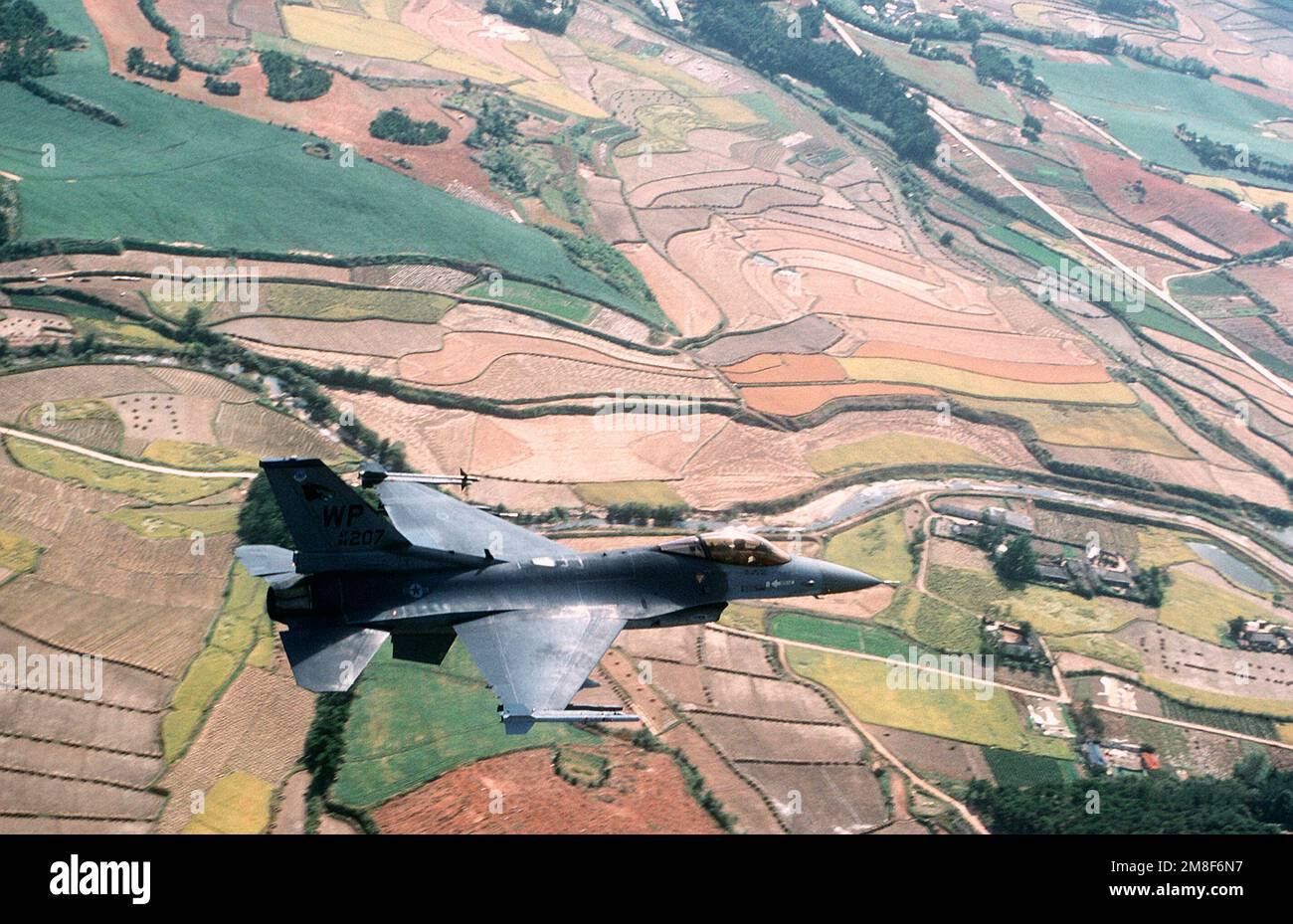An F-16C Fighting Falcon aircraft from the 8th Tactical Fighter Wing ...