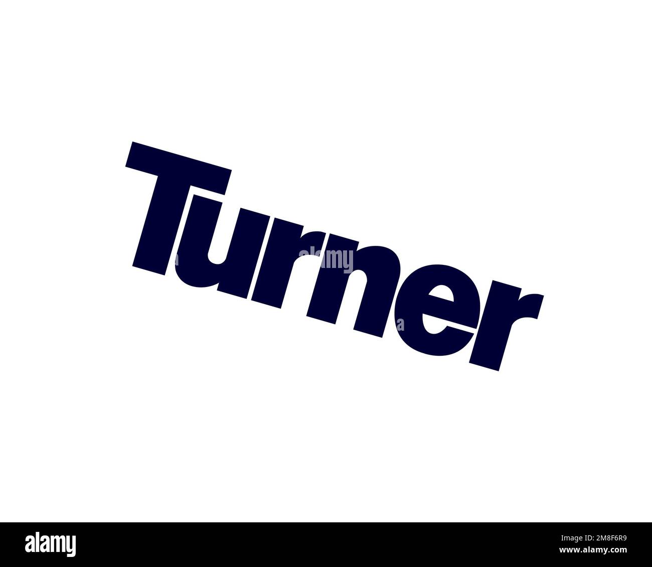 Turner Construction, Rotated Logo, White Background B Stock Photo - Alamy