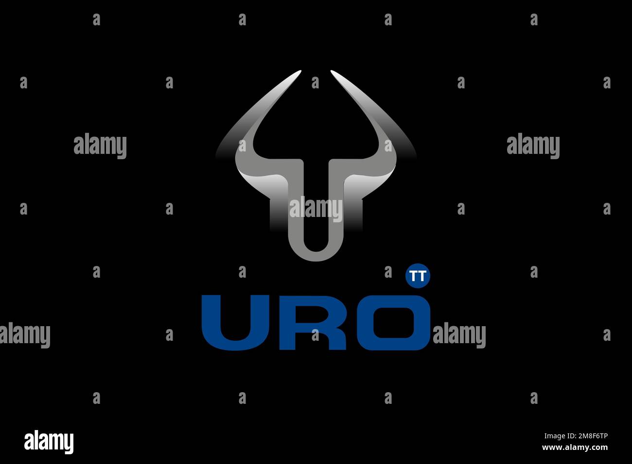 UROVESA, Logo, Black background Stock Photo - Alamy