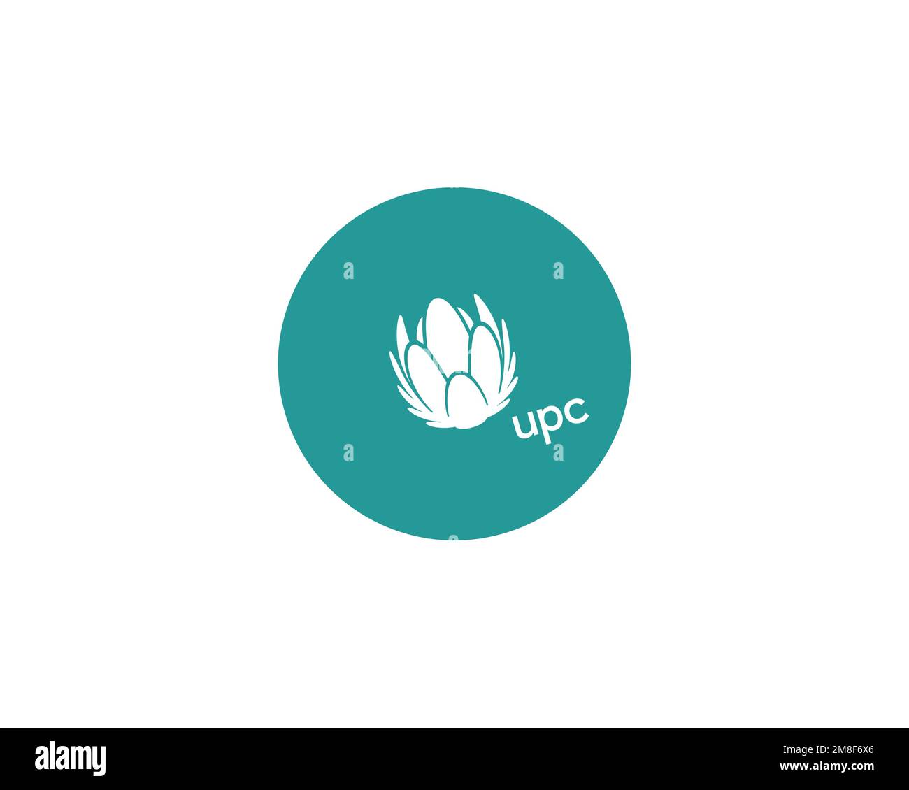 UPC Romania, rotated logo, white background Stock Photo - Alamy