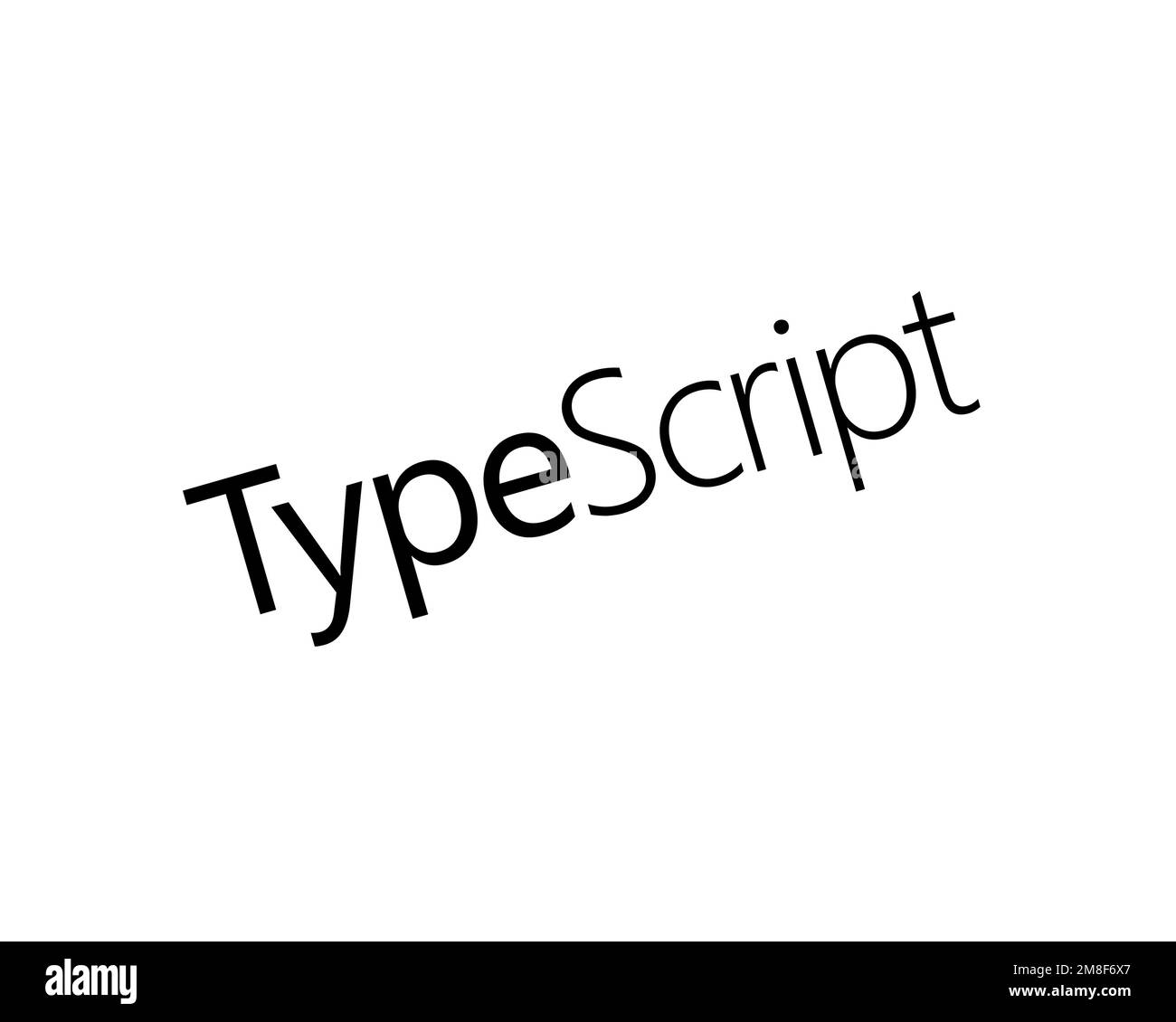 TypeScript, rotated logo, white background Stock Photo - Alamy