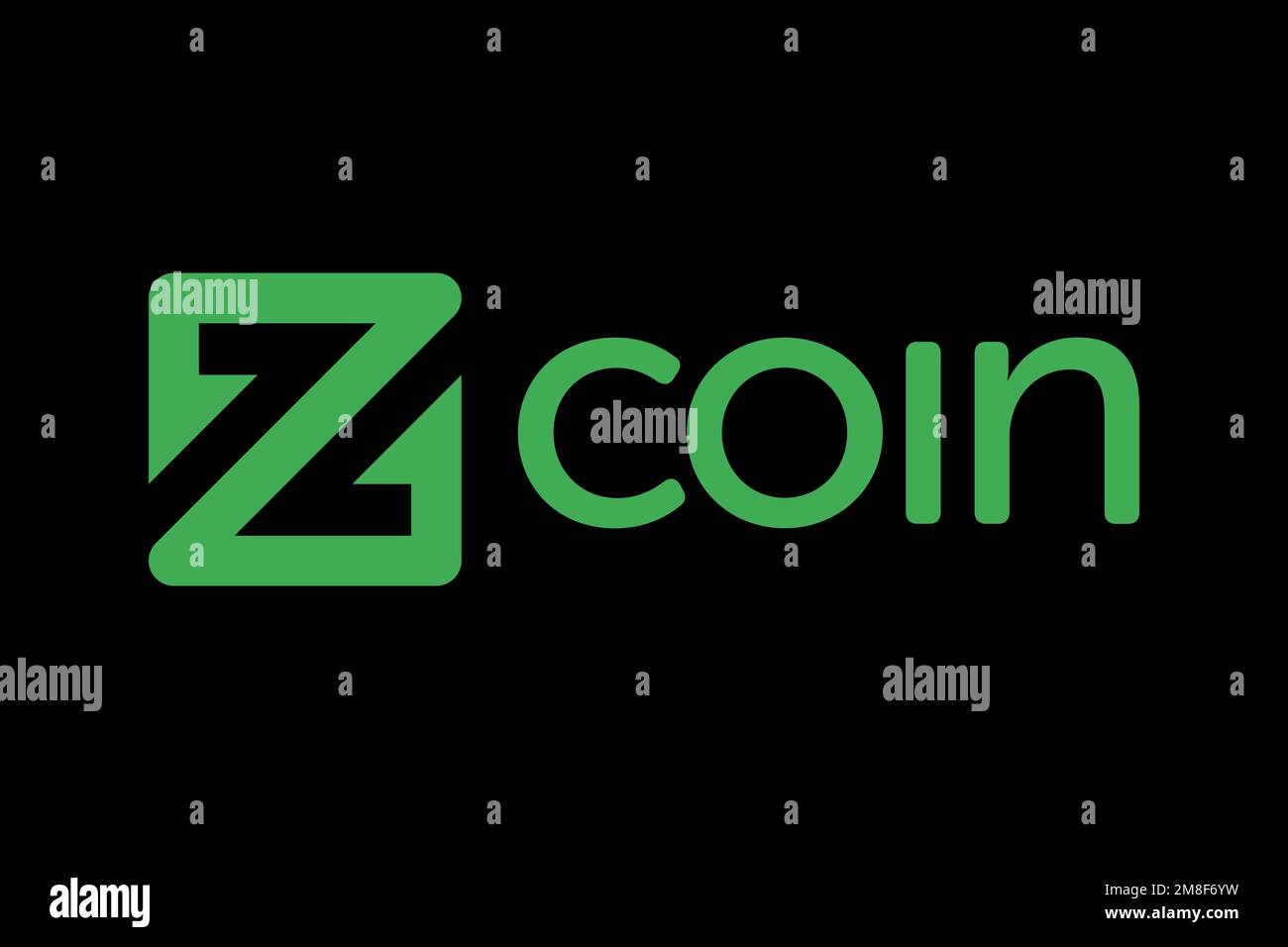 Zcoin, Logo, Black background Stock Photo - Alamy