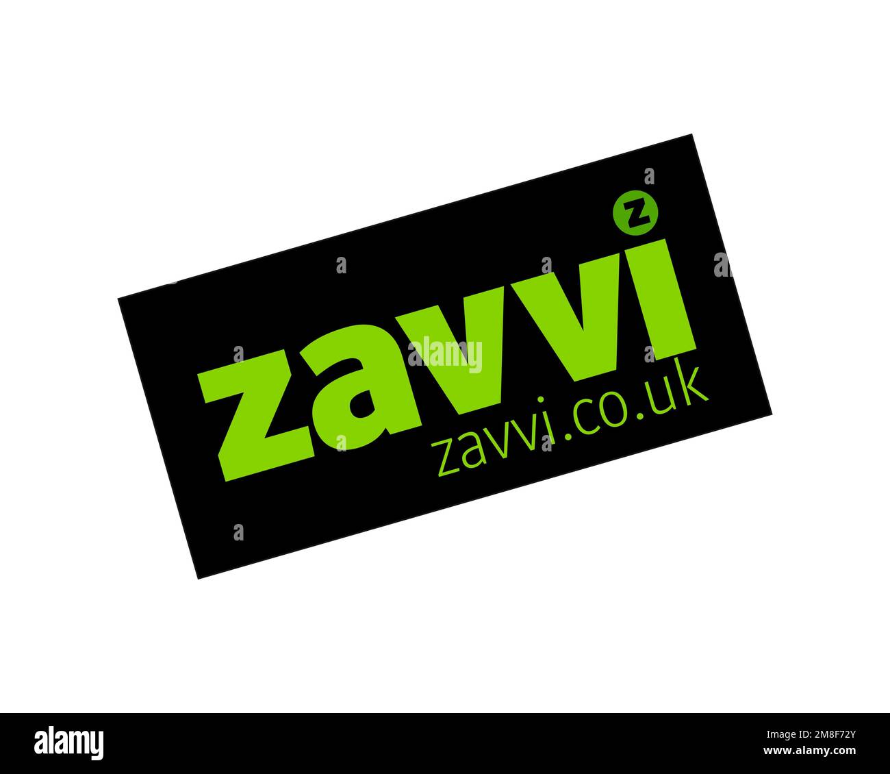 Zavvi retailer, rotated logo, white background Stock Photo - Alamy