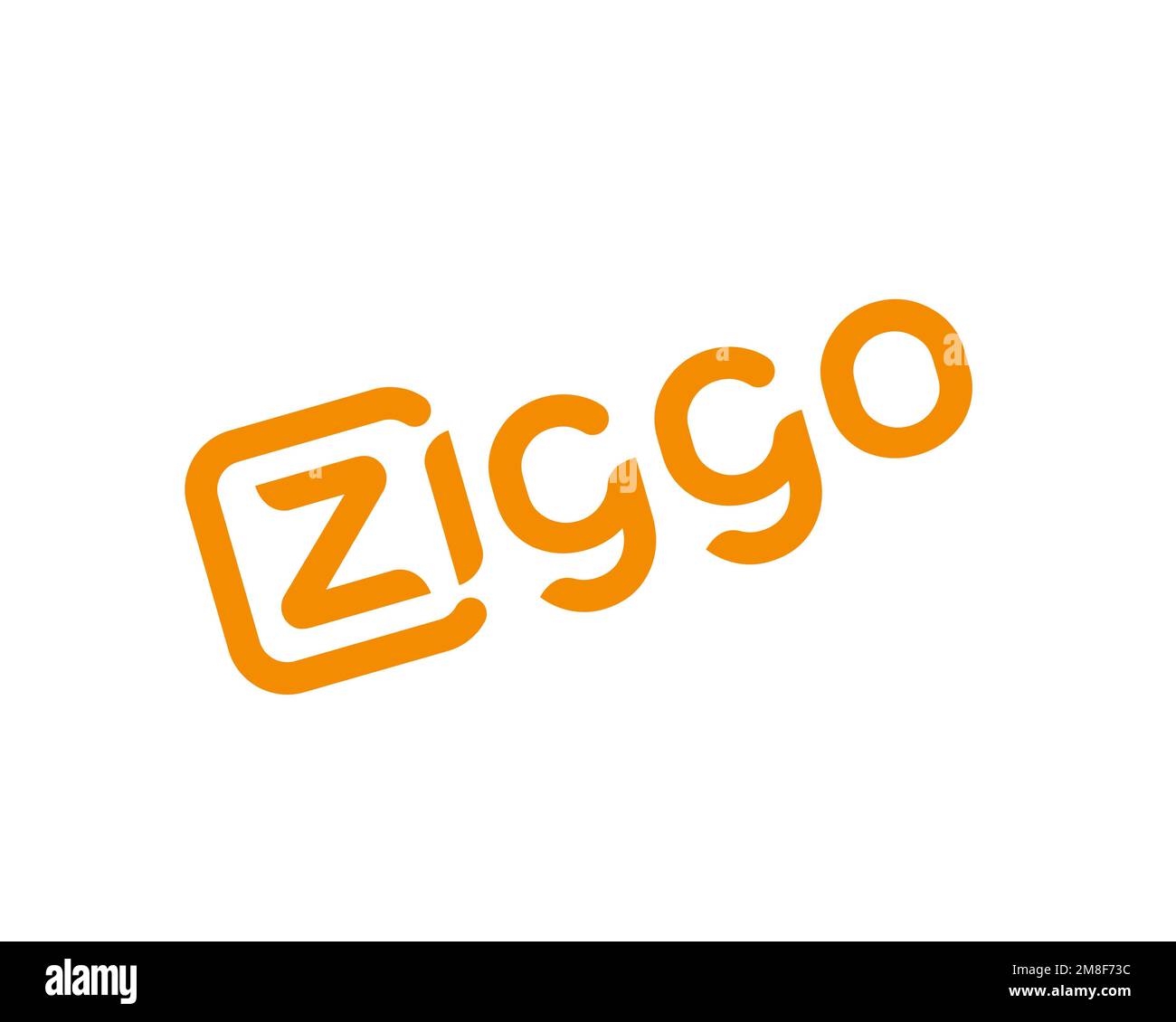 Ziggo, rotated logo, white background Stock Photo - Alamy