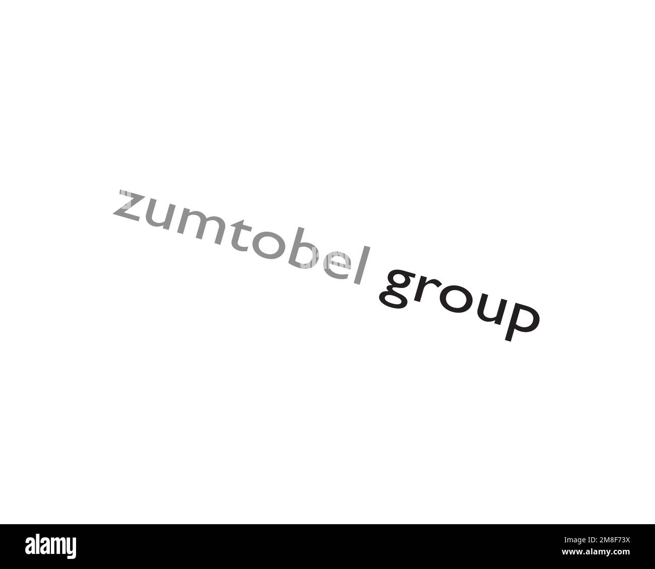 Zumtobel Group, rotated logo, white background B Stock Photo - Alamy