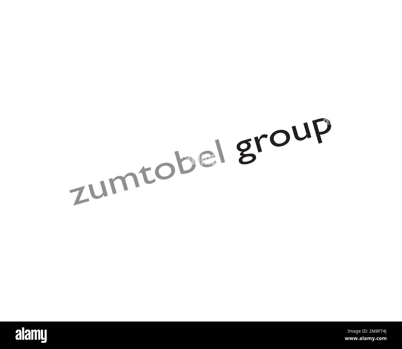 Zumtobel Group, rotated logo, white background Stock Photo - Alamy