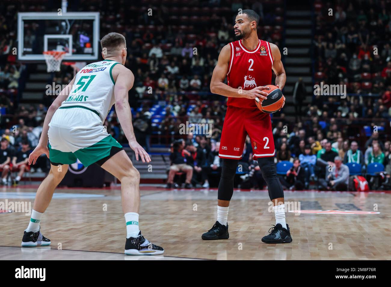 Milan, Italy. 13th Jan, 2023. Timothé Luwawu-Cabarrot #2 of EA7 Emporio ...