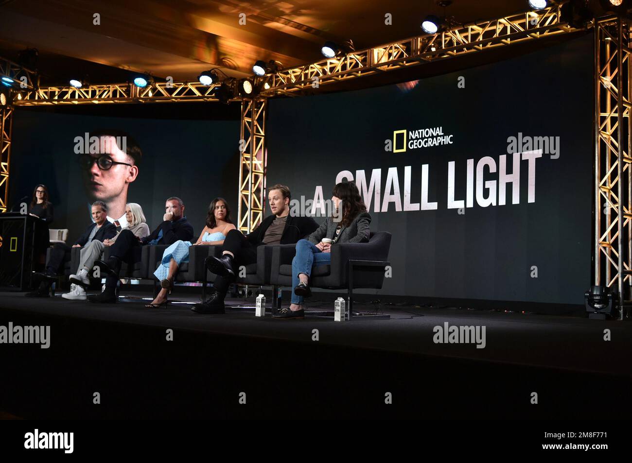Tony Phelan, from left, Joan Rater, Liev Schreiber, Bel Powley, "Joe ...