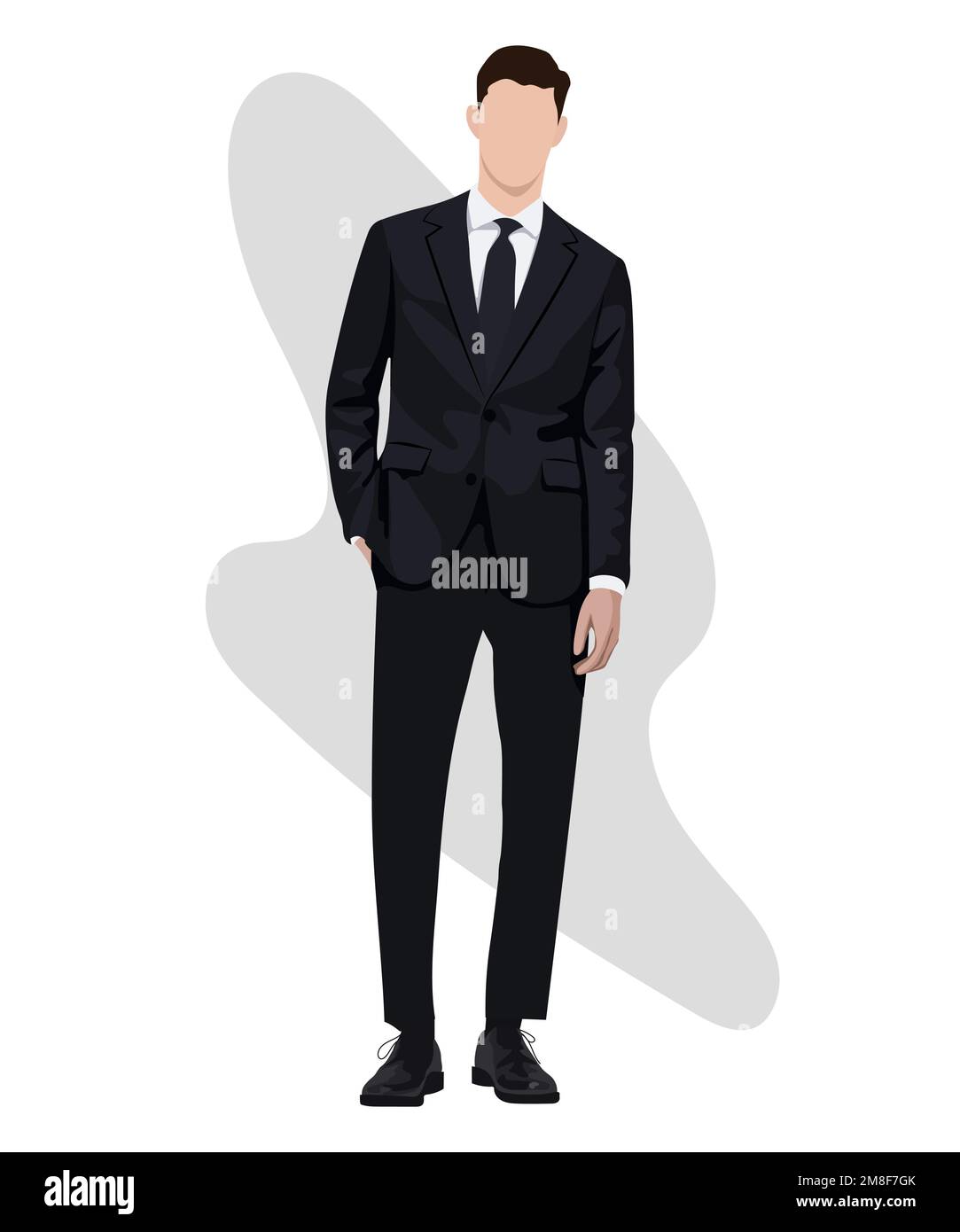 Stylish male businessman in a business suit on an interesting ...