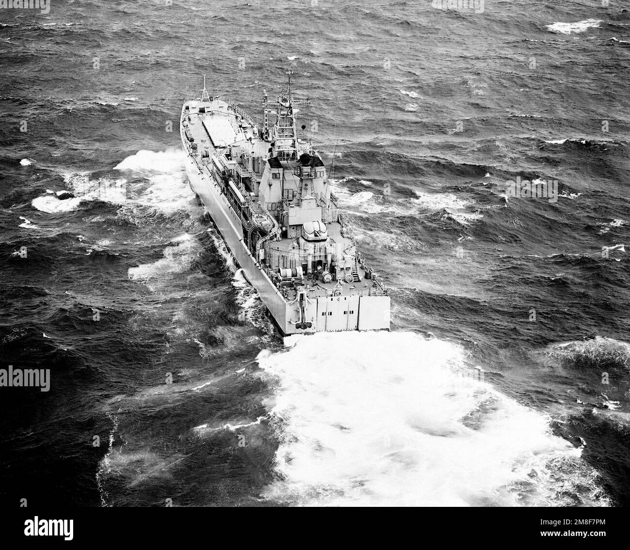 A port quarter view of a Soviet Ropucha class tank landing ship ...