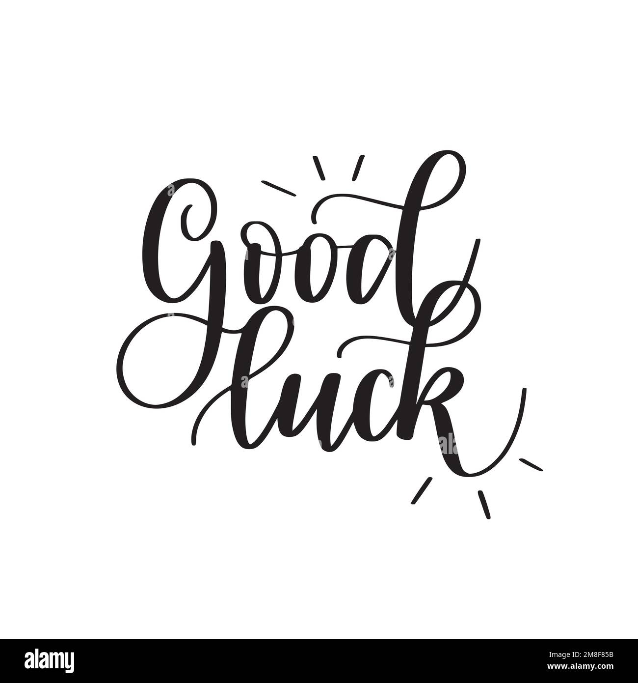 Good luck. Modern brush calligraphy text Stock Vector Image & Art - Alamy