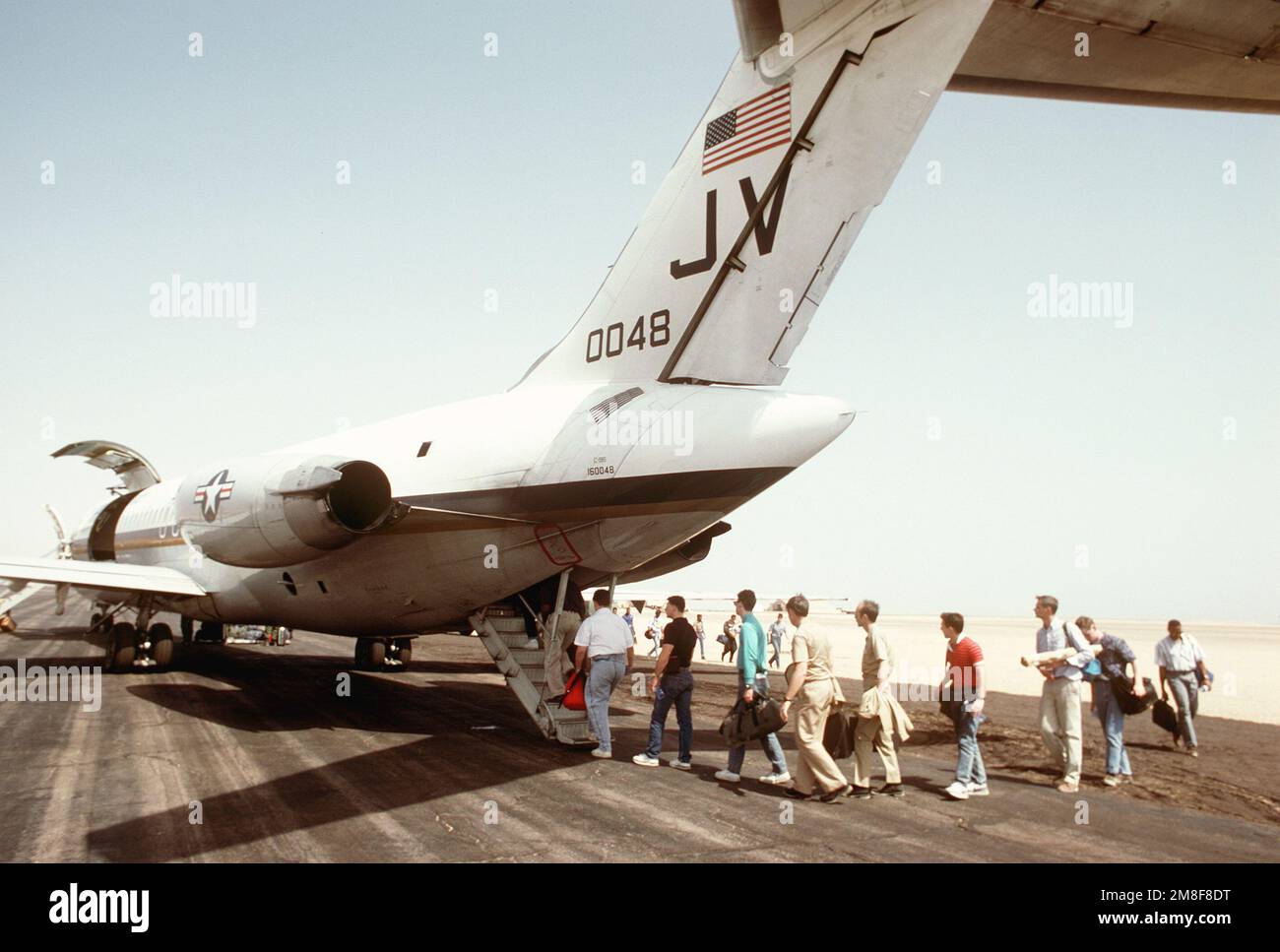 U.S. military personnel board a Fleet Logistics Support Squadron 58 (VR ...