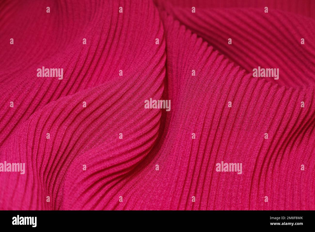 Pink fabric background. Pink cloth waves background texture. Pink ...