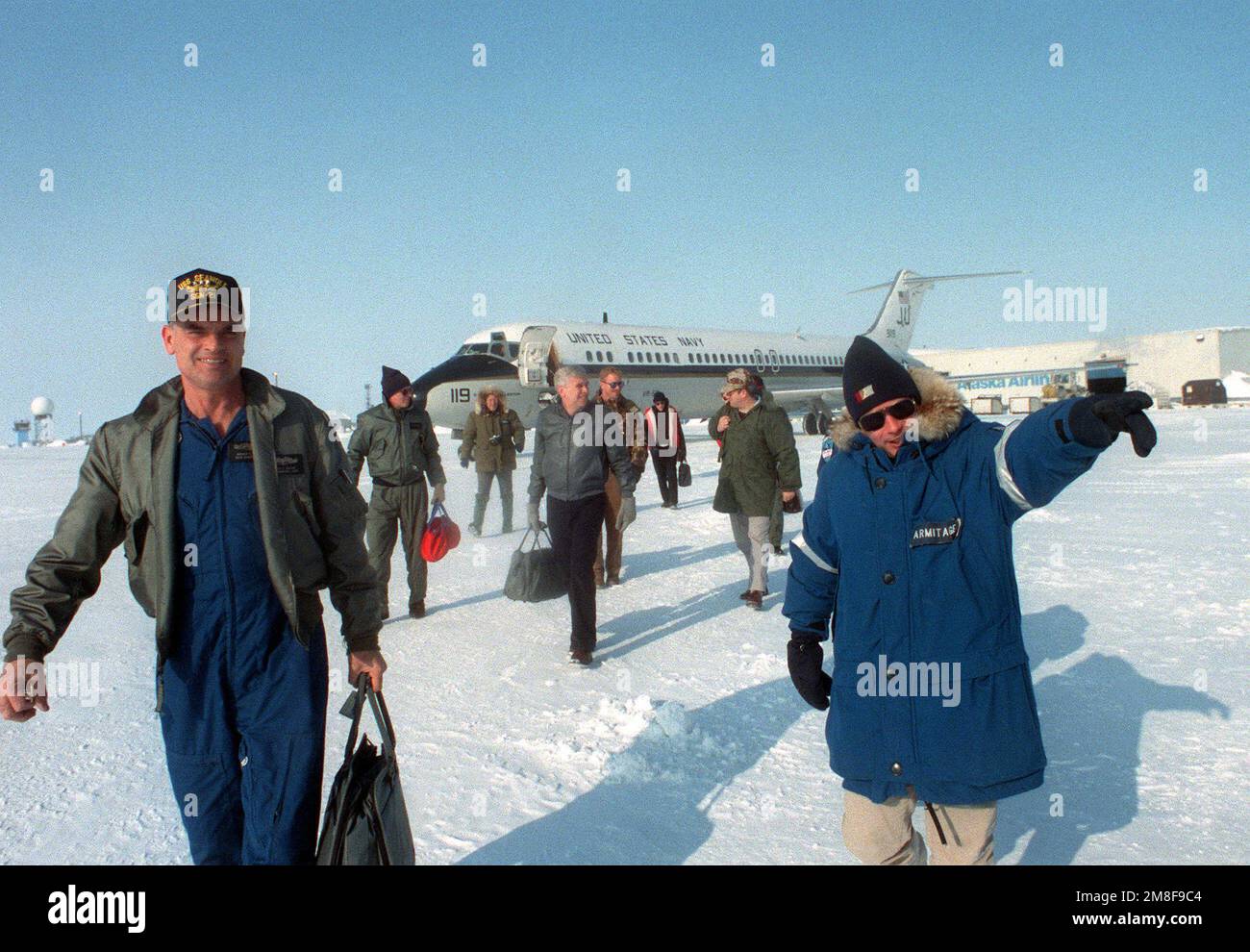 VADM Roger F. Bacon, left, assistant chief of naval operations for ...