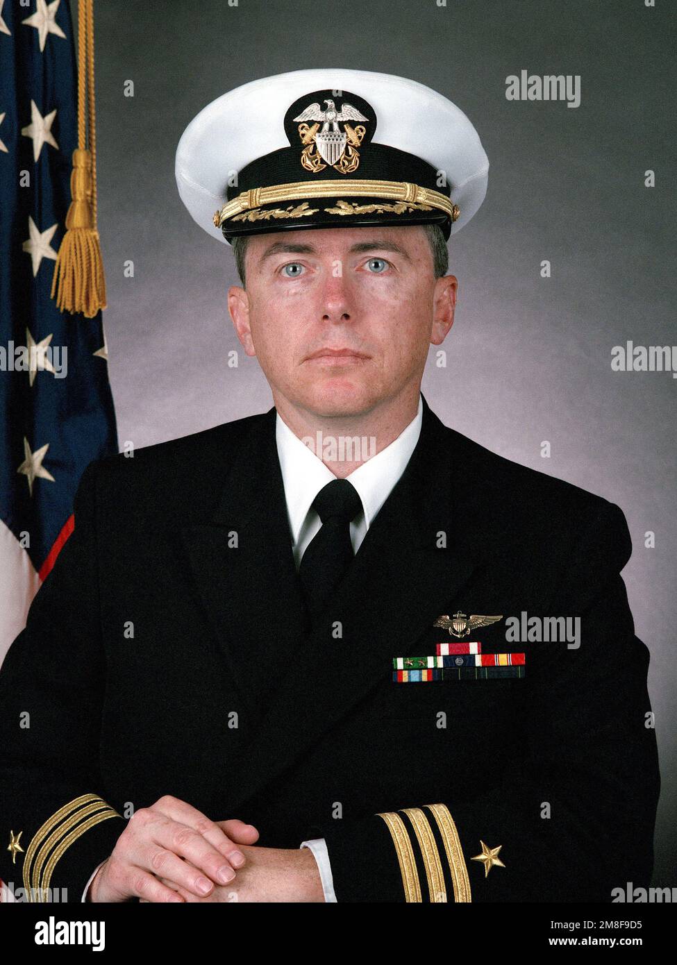 CMDR B. D. Lucas, USN (covered). Country: Unknown Stock Photo - Alamy
