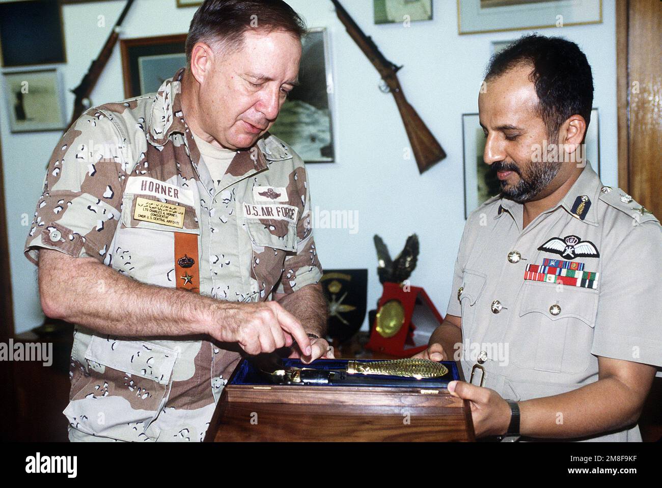 LT. GEN. Charles A. Horner, commanding general, U.S. Central Air Force ...