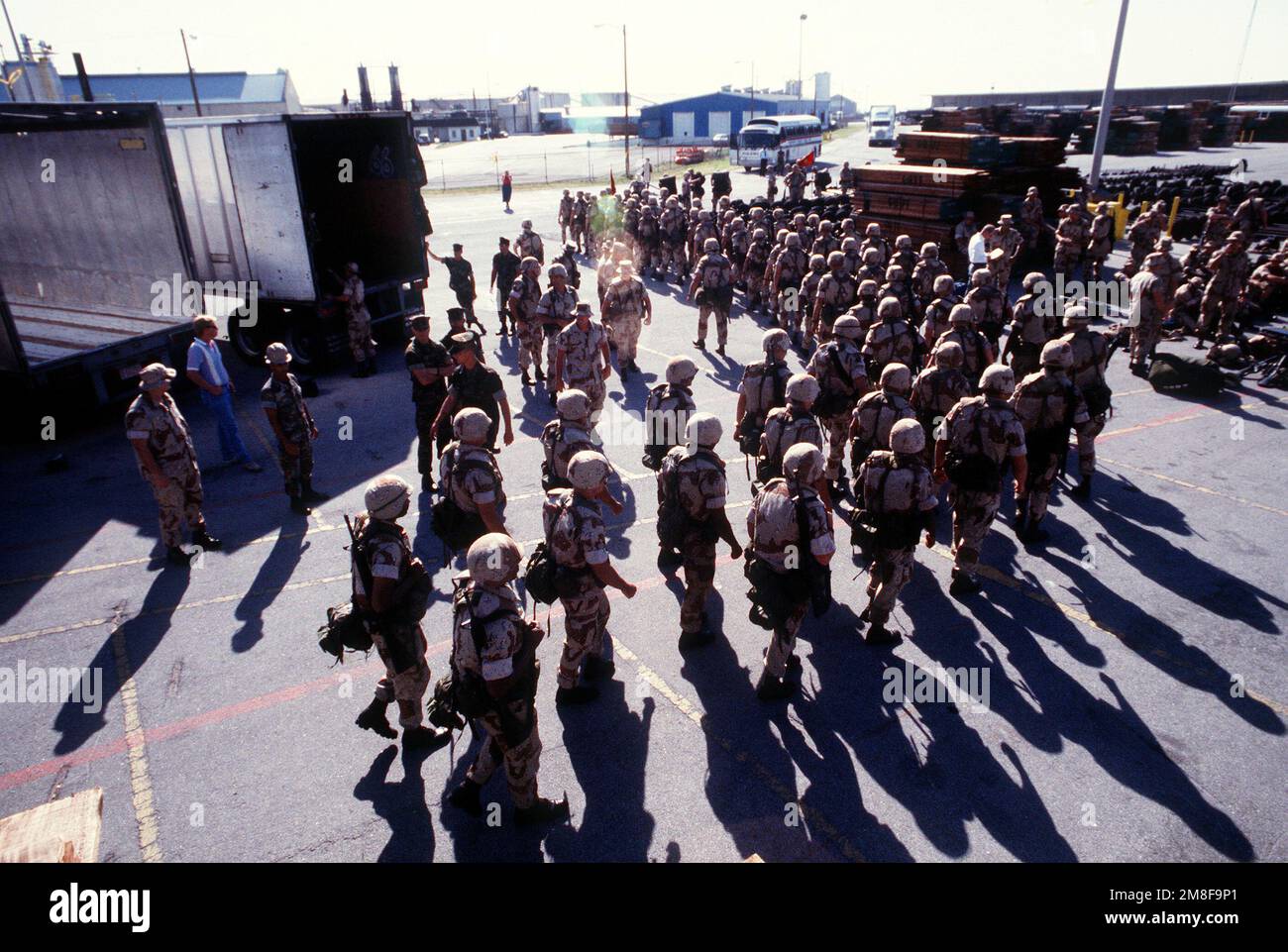 A company from the 4th Marine Expeditionary Brigade (4th MEB) marches ...