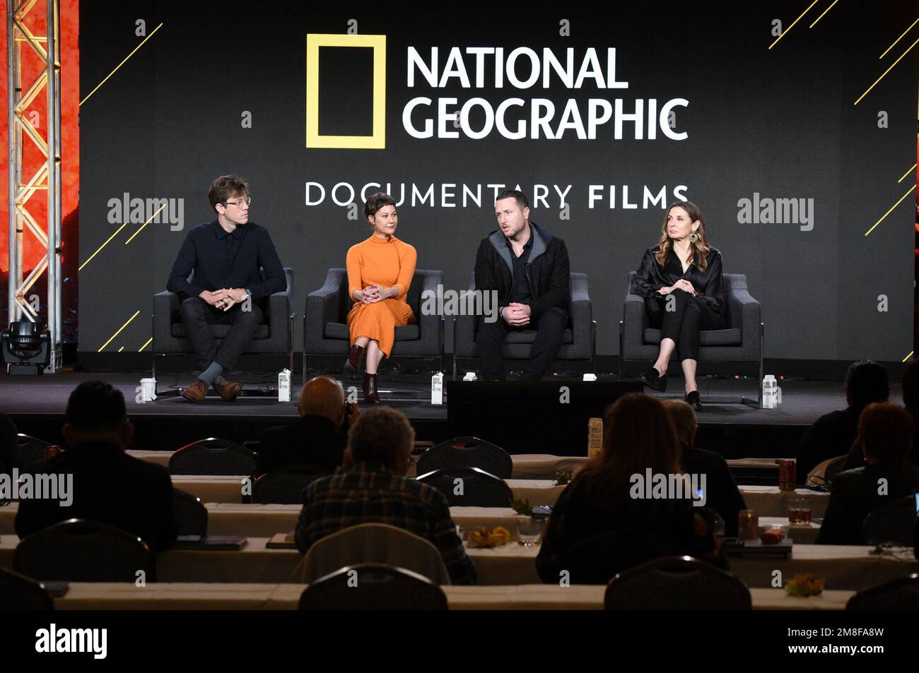 Alex Pritz, from left, Sara Dosa, Matthew Heineman and Cynthia Wade ...
