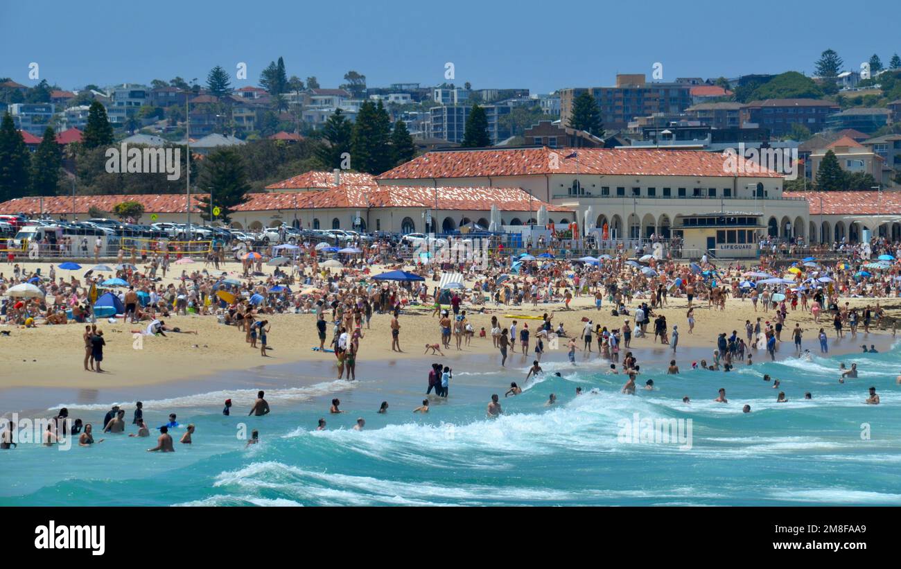 Sydney's iconic Bondi Beach bathing pavilion provides a backdrop for ...