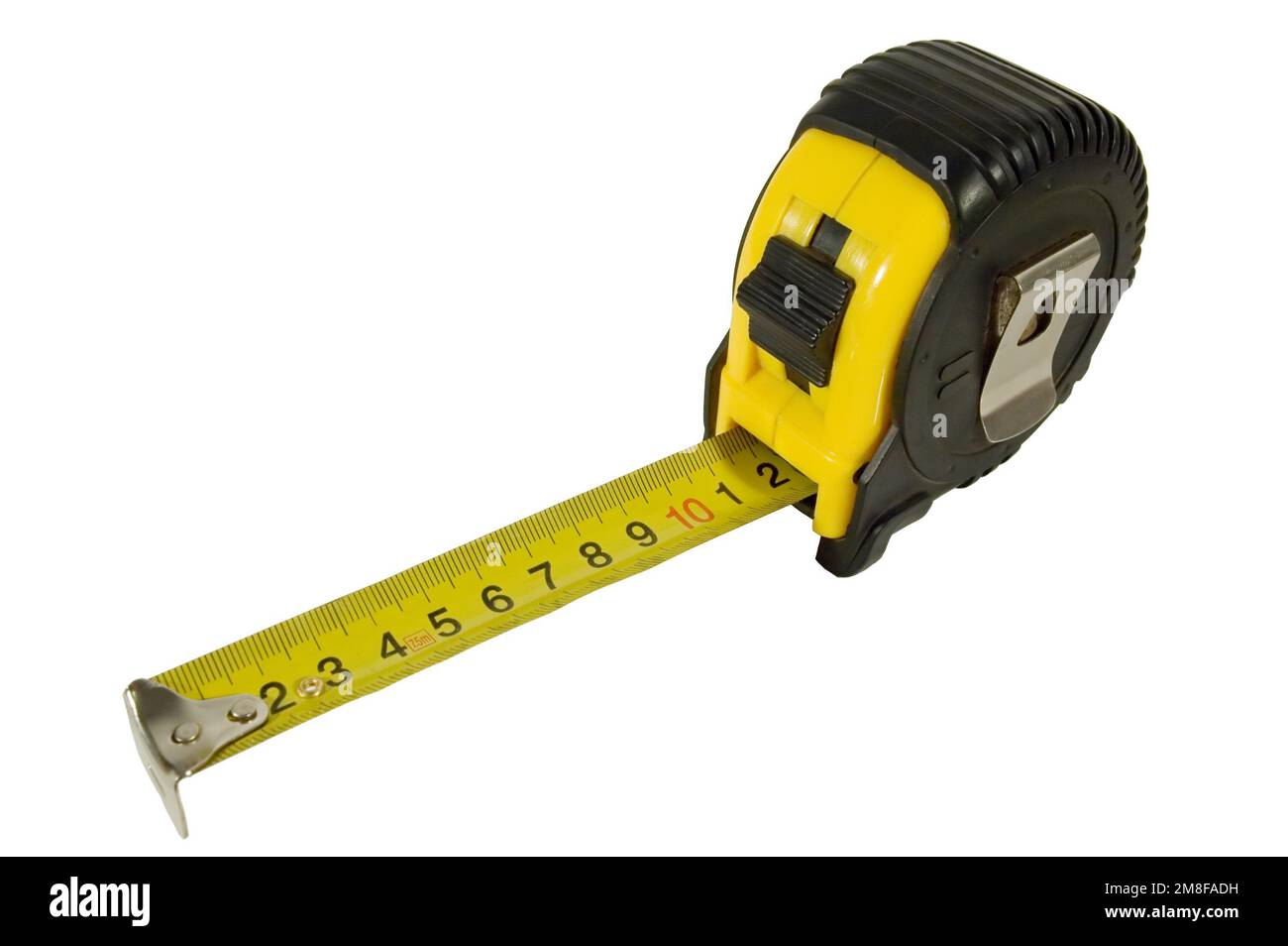 A tape-measure (a tape-line) isolated on white Stock Photo - Alamy