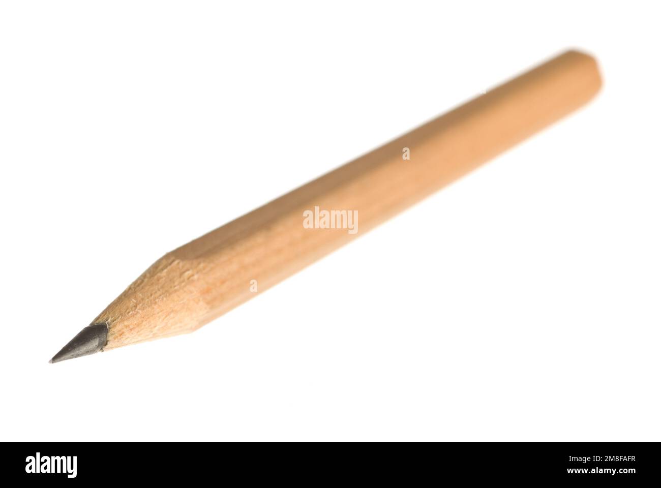 A single pencil on white. Low DOF Stock Photo - Alamy