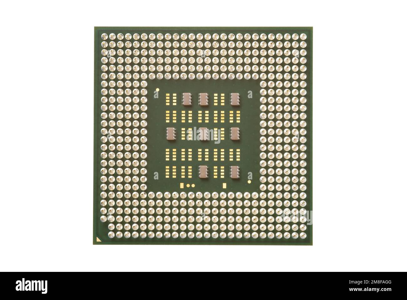 Computer processor chip isolated on white Stock Photo - Alamy