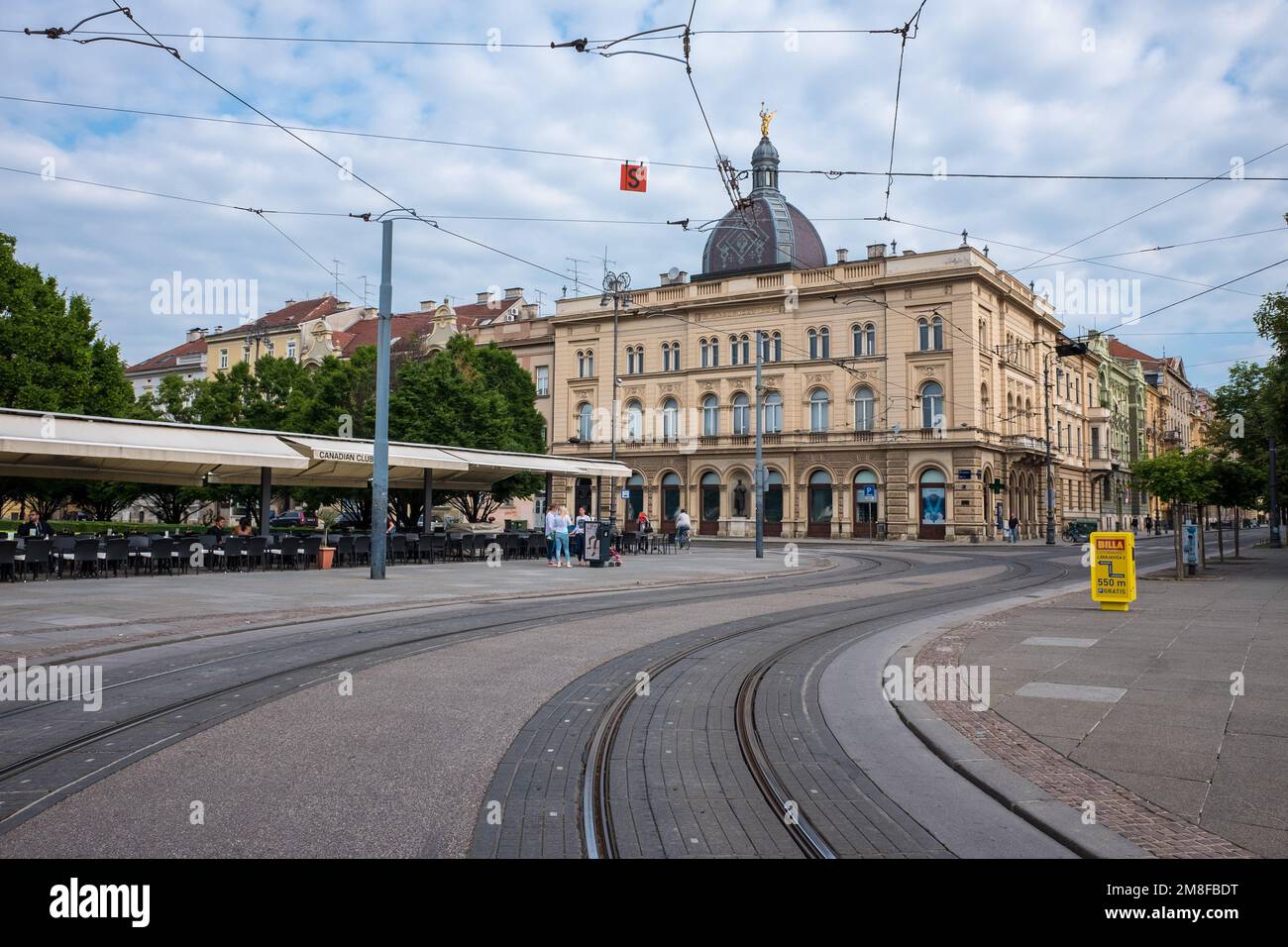 The Croatian capital Zagreb streets Stock Photo - Alamy